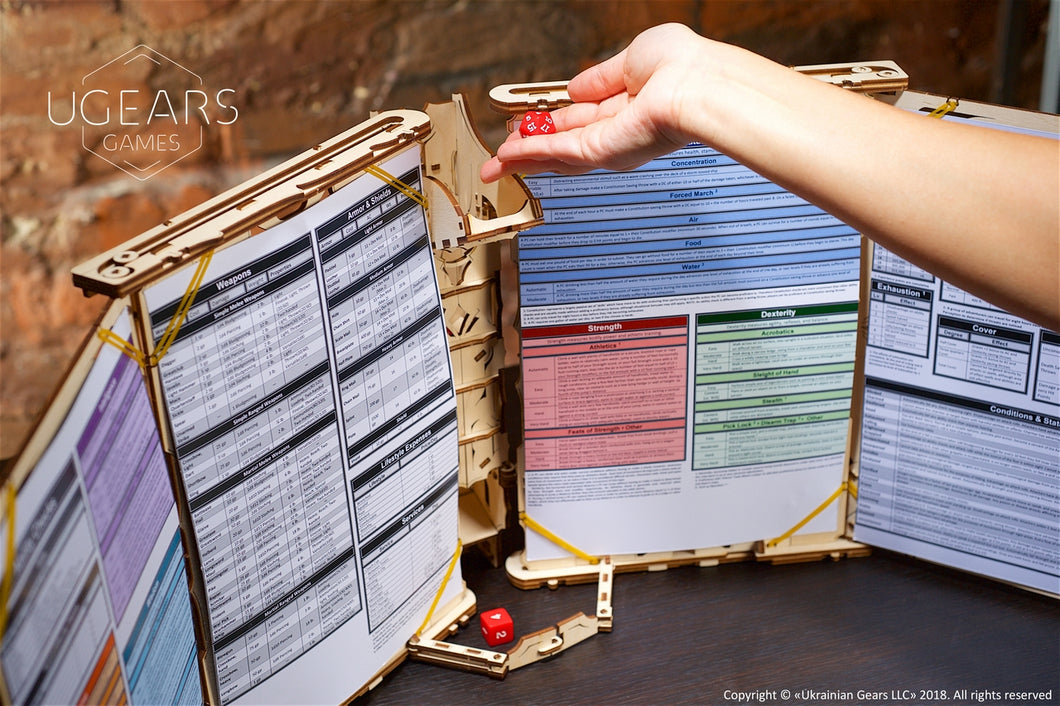 Ugears Games Master'S Screen | UGEARS Singapore